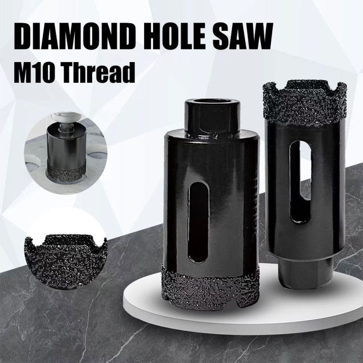 1Pc M10 6-100mm Diamond Brazed Core Dry Drill Bit For Porcelain Tiles ...
