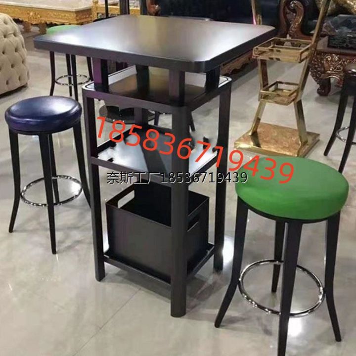 Bar Table Quiet Bar High Foot Bar Counter Night Club Stainless Steel ...