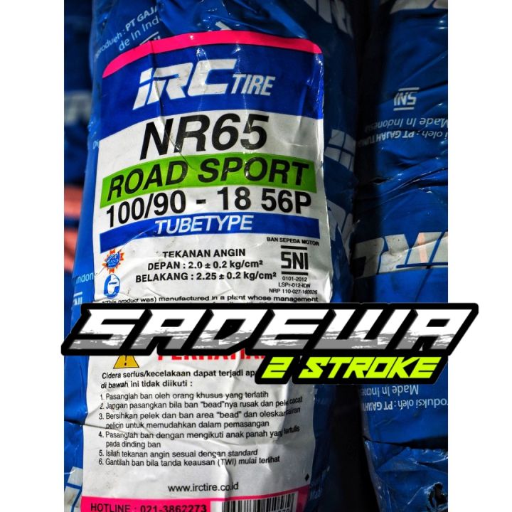 BAN LUAR IRC NR 65 RING 18 UKURAN 100/90 IRC BAN LUAR | Lazada Indonesia