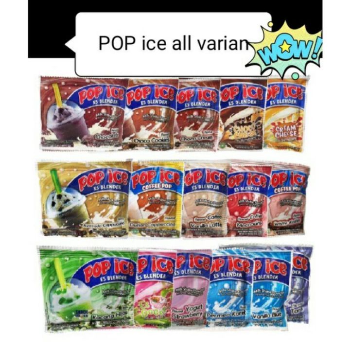 POP ICE MINUMAN SERBUK RASA SUSU 1 RENCENG ISI 10 Sachet | Lazada Indonesia