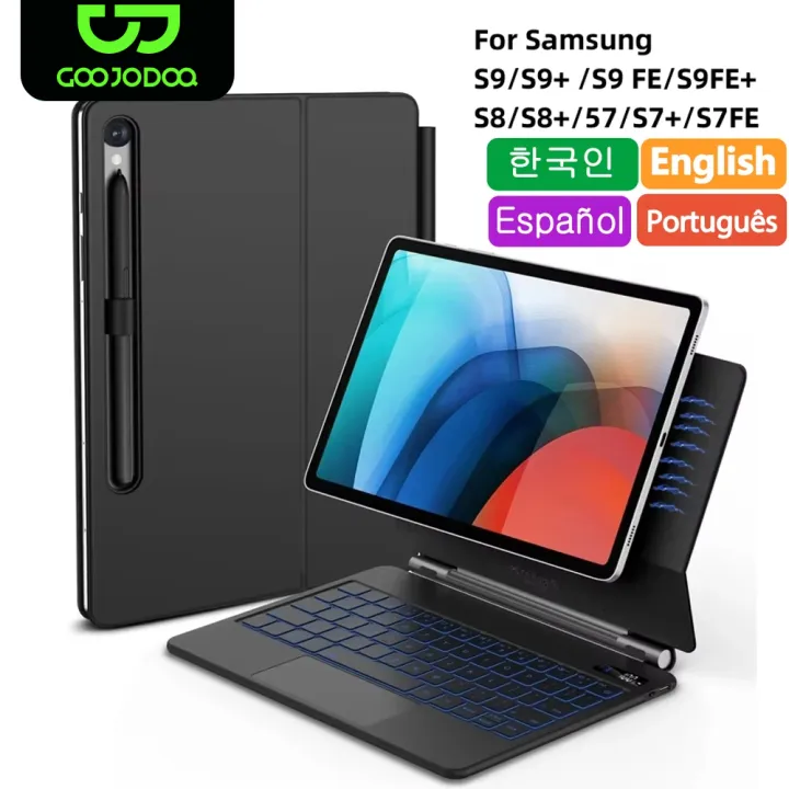 Magic Keyboard For Samsung Galaxy Tab S7 Plus S8 S9 + FE 11 12.4 inch ...
