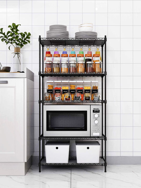 Kitchen Stainless Steel Storage Rack Stand Multi-layer Organizer Mini ...