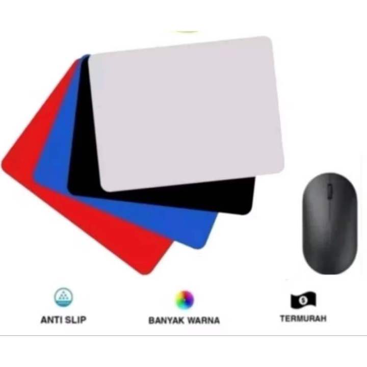 MousePad Polos 18x22 Mouse Pad Kantor / GAMING ANTI SLIP | Lazada Indonesia