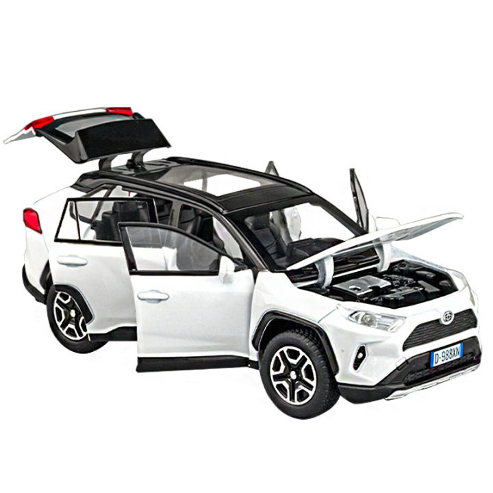 【RUM】1:32 Scale Toyota RAV4 Alloy Car Model Light & Sound Effect ...