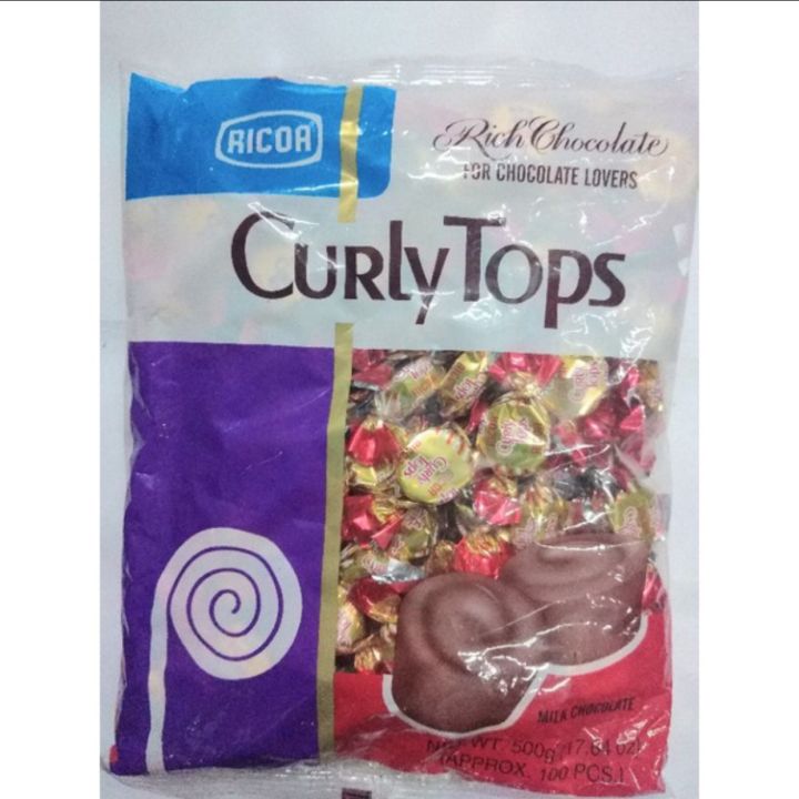 Curly Tops Milk Chocolate 500g x 100pcs | Lazada PH