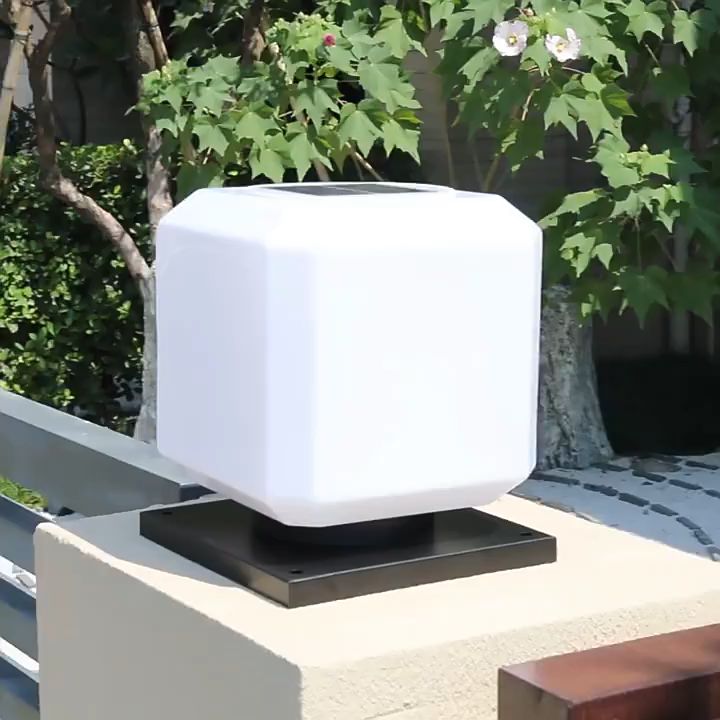 LED Square Pillar Light Outdoor Garden Light Waterproof Yard Fence ...
