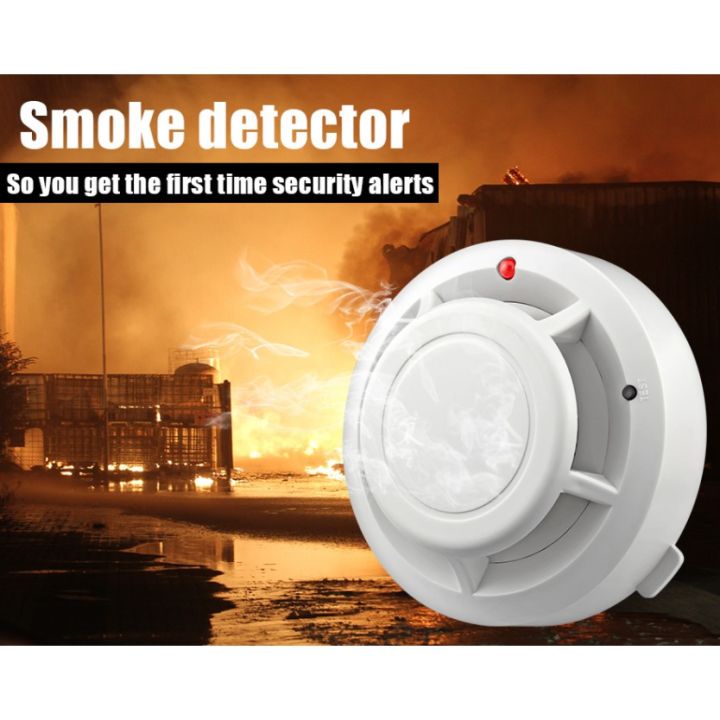 [Free Battery]Photoelectric Sensitive Sensor Smoke Detector Fire Alarm ...