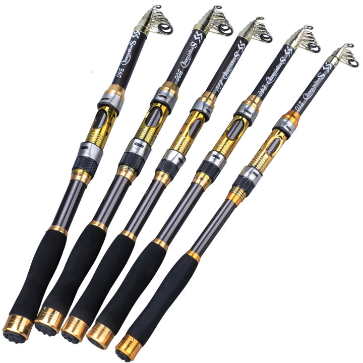 [COD]Telescopic Fishing Rod 2.1M-2.7M High Carbon Ultra Light Portable ...