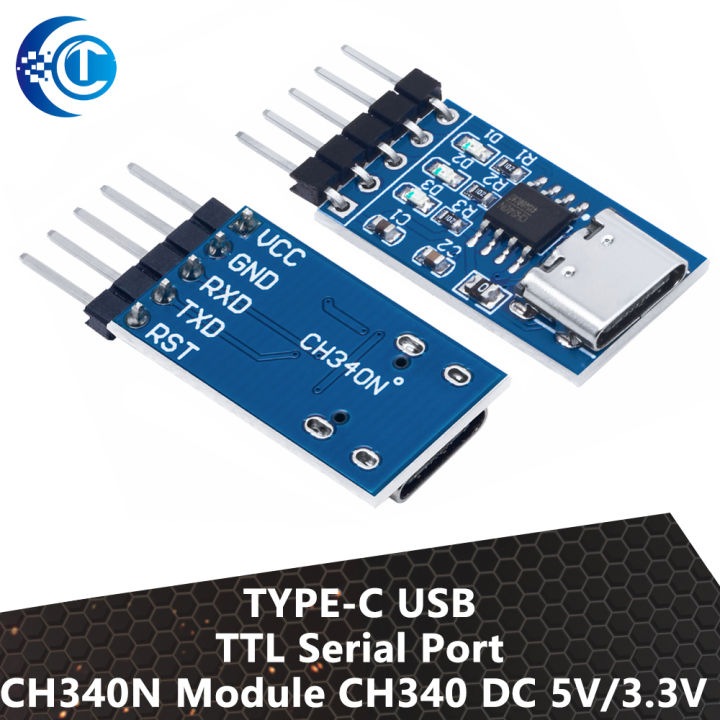 TYPE-C USB to TTL Serial Port CH340N Module CH340 DC 5V/3.3V Upgrade MCU Download Brush Line ...