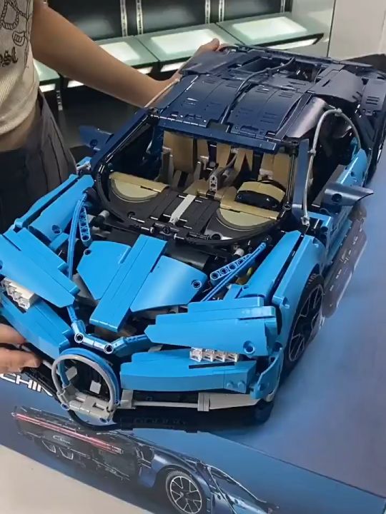 Racing Car Building Blocks Toys Lamborghini Bugatti Veyron 1:14 Size 3D ...