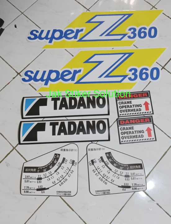 Stiker Crane Tadano Super Z360 Decal Alat Berat | Lazada Indonesia