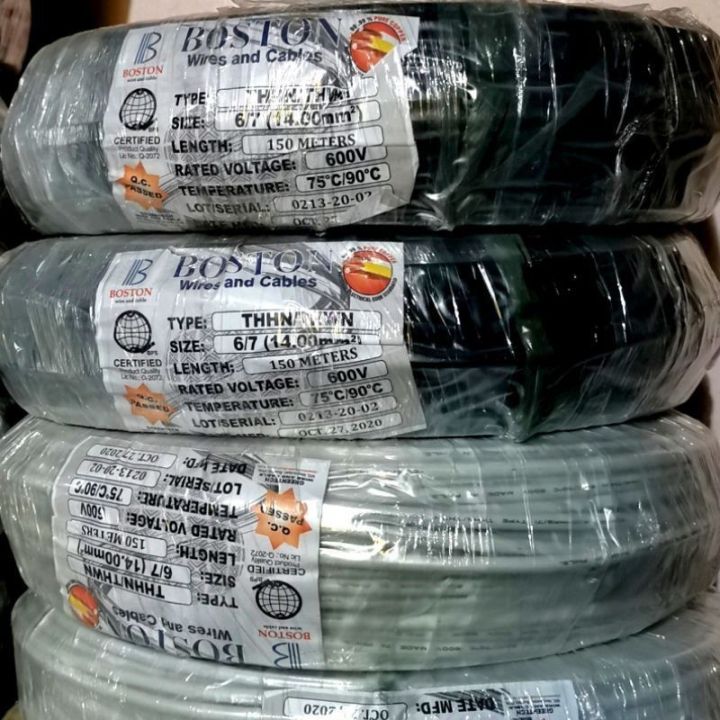 (Per meter) Boston #6/7 14.0mm THHN / THWN (14.0mm²) Stranded Wire 6/7 ... (Per meter) Boston #6/7 14.0mm THHN / THWN (14.0mm²) Stranded Wire 6/7 ...