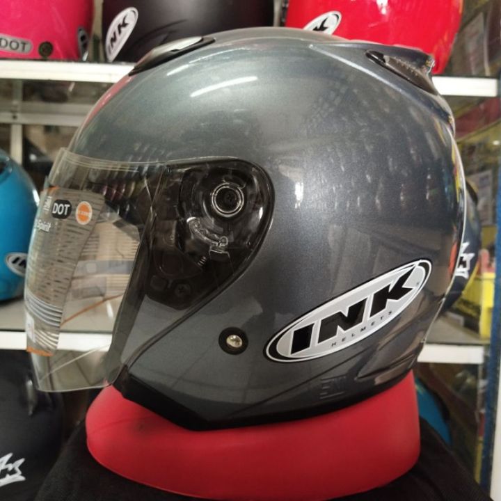 HELM INK CENTRO SOLID GUNMETAL | Lazada Indonesia