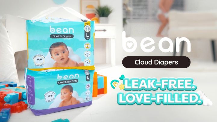 bean Cloud Fit Diapers Medium (6-11 kg) - Pack of 30 | Lazada PH