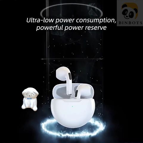 Pro6 Bluetooth Earphones Long Battery Life Mini Headset with Mic Bass ...