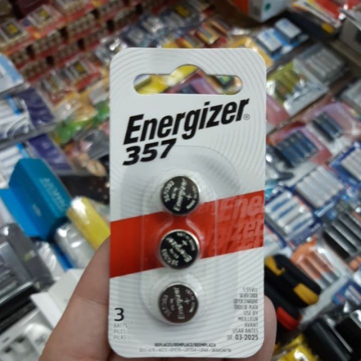 ถ่าน Energizer 357/303, SR44, SR44SW/W 1.55V ของแท้ Made in U.S.A ...
