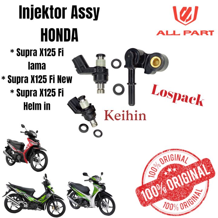 ( ORIGINAL) Injektor assy lengkap honda Supra x125 new supra helm in ...