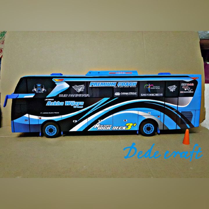 MINIATUR BUS PO AZKHA WIJAYA TRANS TUAN MUDA NEW JB3 SHD | Lazada Indonesia