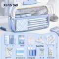 Feiyu | Túi Đựng Dụng Cụ Học Tập Dung Lượng Lớn Trong Suốt | Lazada ...