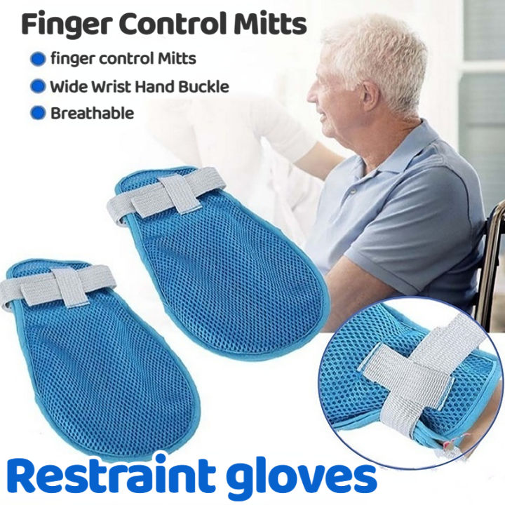 Breathable Self‑Injury Prevention Hand Fixed Restraint Glove Patient ...