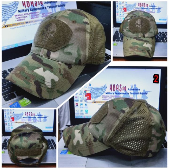 Topi caps tactical premium punisher coklat | Lazada Indonesia