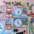 Clock telling time activity for kids A4 SIZE laminated with 1 free ...