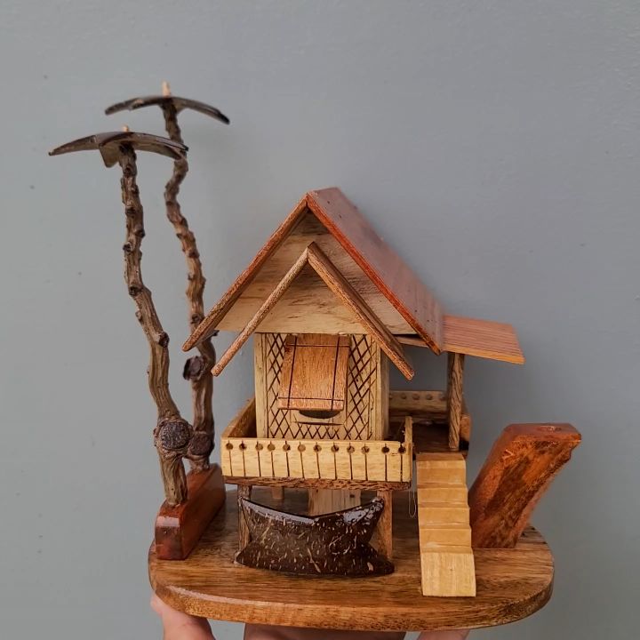Native Mini Art Handicraft Bahay Kubo Pen Holder | Lazada PH
