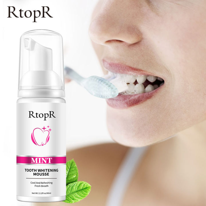 RtopR Teeth Cleansing Whitening Mousse Removes Stains Teeth Whitening ...