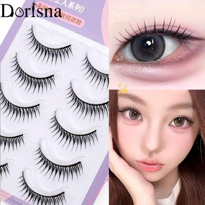 Dorisna Korean Style Glue-free False Eyelashes Natural-looking ...