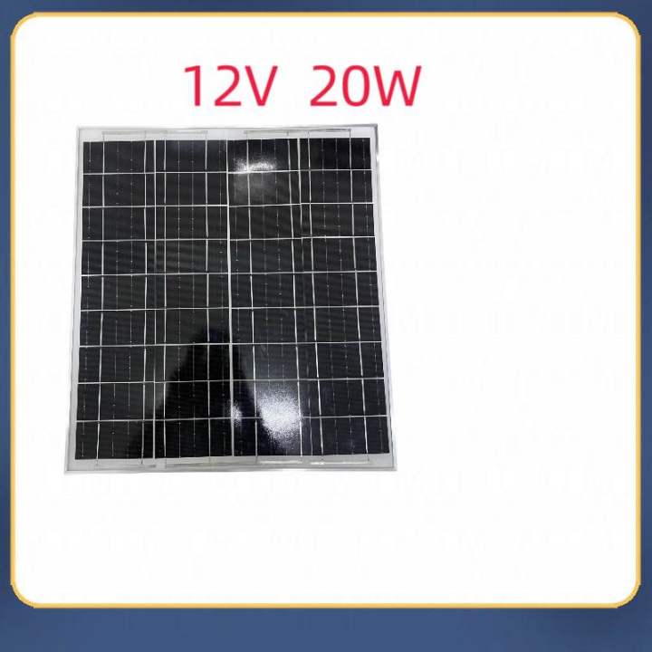แผงโซลาร์เซลล์ monocrystalline solar cell 12V -18V 10W/15W/20W/30W | Lazada.co.th