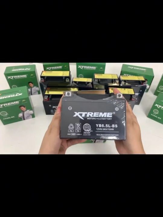 XTREME BATTERY MOTORCYCLE Original YB6.5L/YTX7A/YB3L/YTX5L/YTX7L/YTX4L ...
