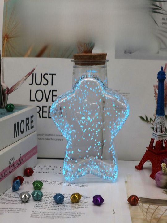 Luminous Star Bottle Creative DIY Lucky Star Wish Bottle Foldable Paper ...