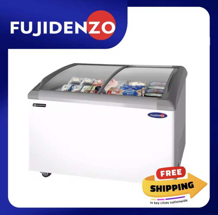 Fujidenzo 10 cu.ft HD Inverter Curved Glass Freezer IFSP-10GDF | Lazada PH