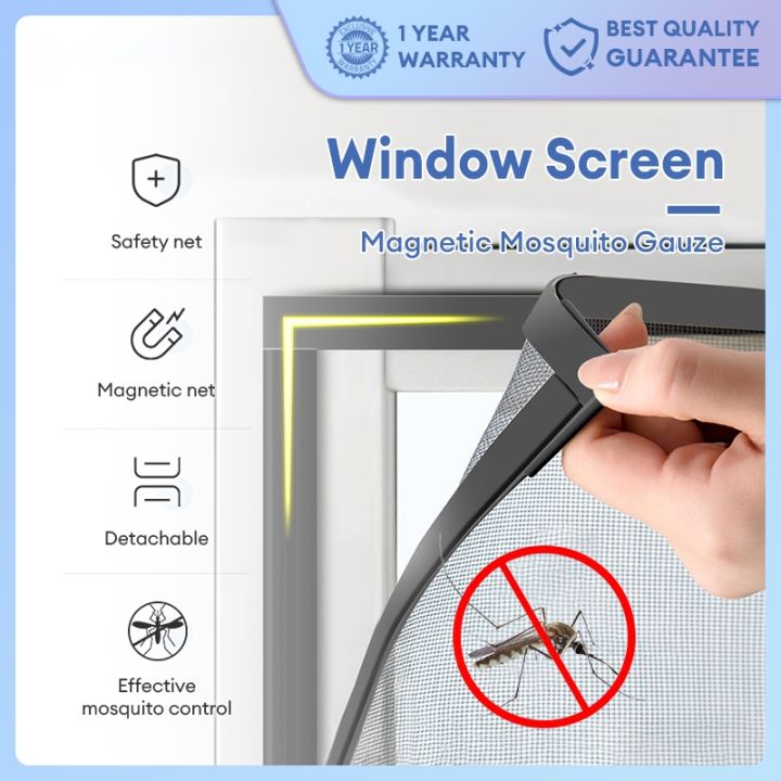 DIY Insect Screen Magnetic Mosquito Net Magnetic Window Screen Anti Mosquito Removable Washable ...