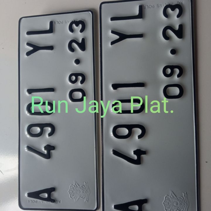 satu set plat sepeda motor. warna Putih | Lazada Indonesia satu set plat sepeda motor. warna Putih | Lazada Indonesia