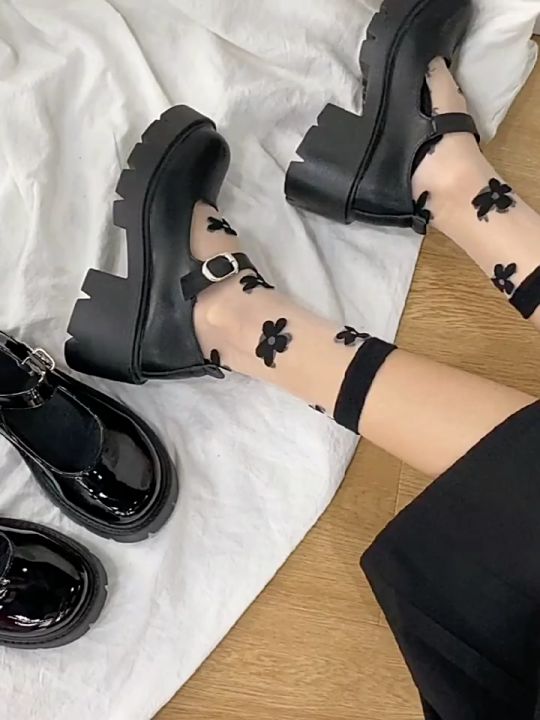 Thick-soled Chunky Heel School Shoes Mary Jane#300 | Lazada PH