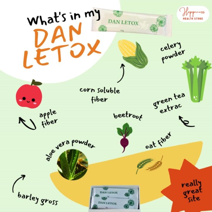 DAN LETOX Fibre (Detox, Digestive,Fiber) 10g x 30sachets排毒宿便 改善便秘烦恼 ...