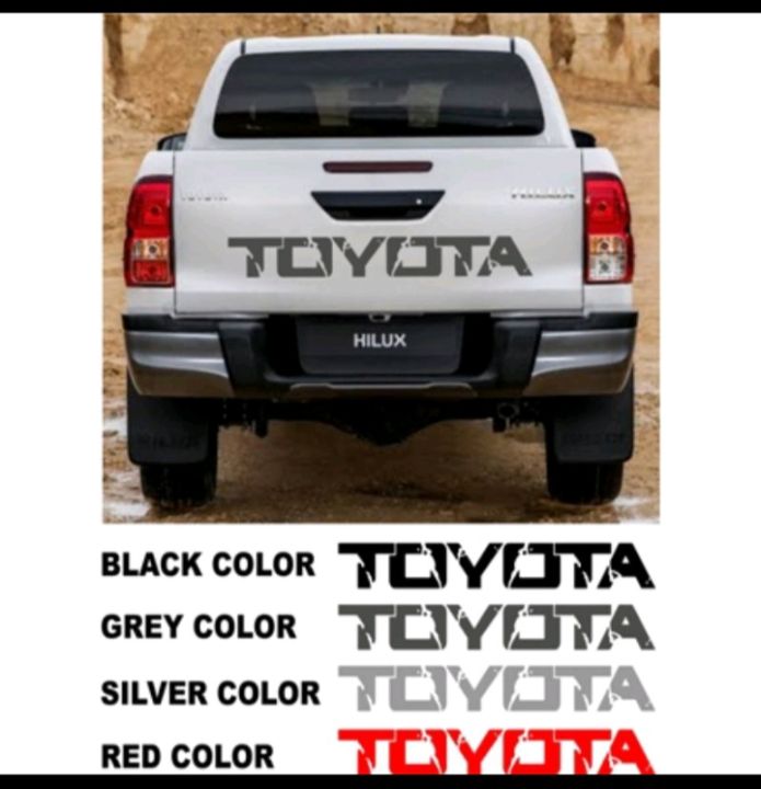 Toyota Hilux Tailgate Sticker Limited Edition Design | Lazada PH