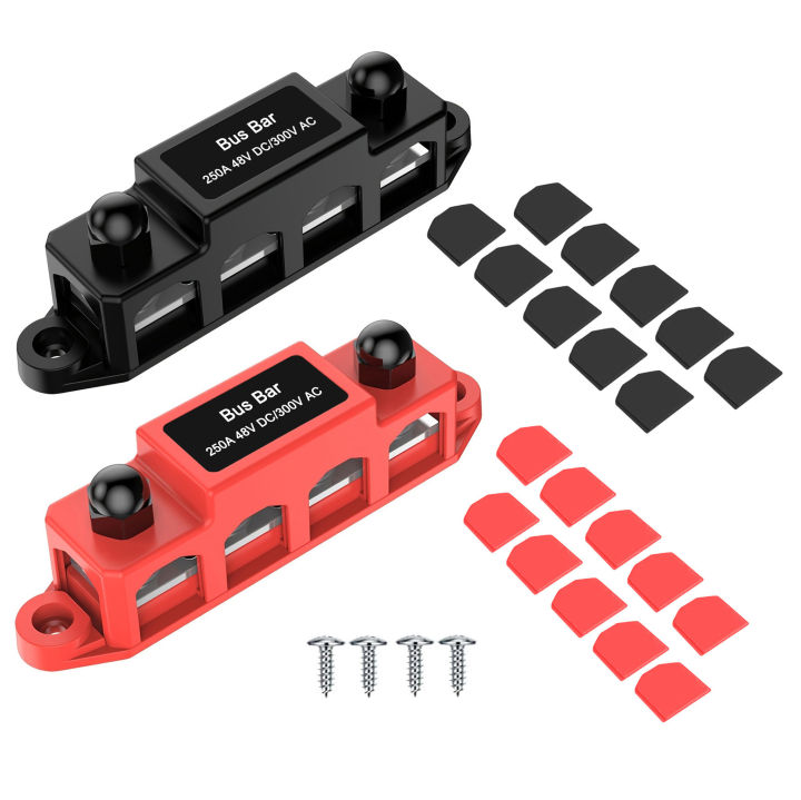 48V 250A Positive Negative M4 M10 Bus Bar Terminal Battery Power ...