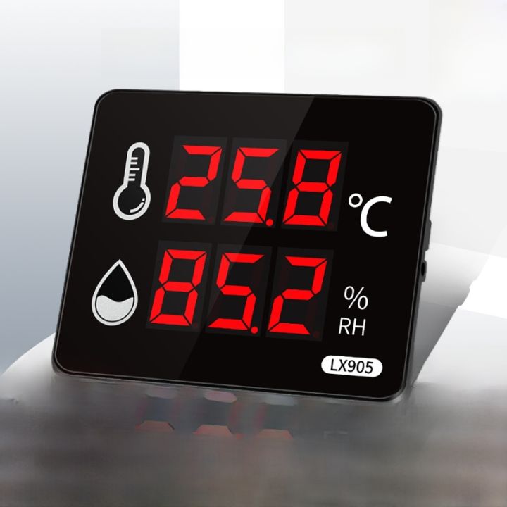 New Electronic Temperature Humidity Meter Industrial Probe Wall Mounted ...