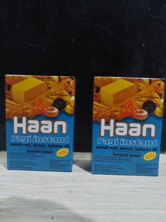 Pengembang Roti/Donut/Kue Ragi Sachet Haan Ragi Instant Sachet Original ...