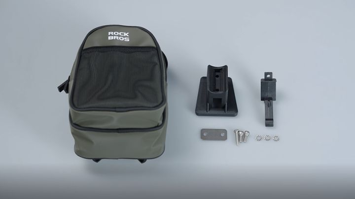 ROCKBROS Folding Bicycle Front Bag Layered Storage Portable Bike ...