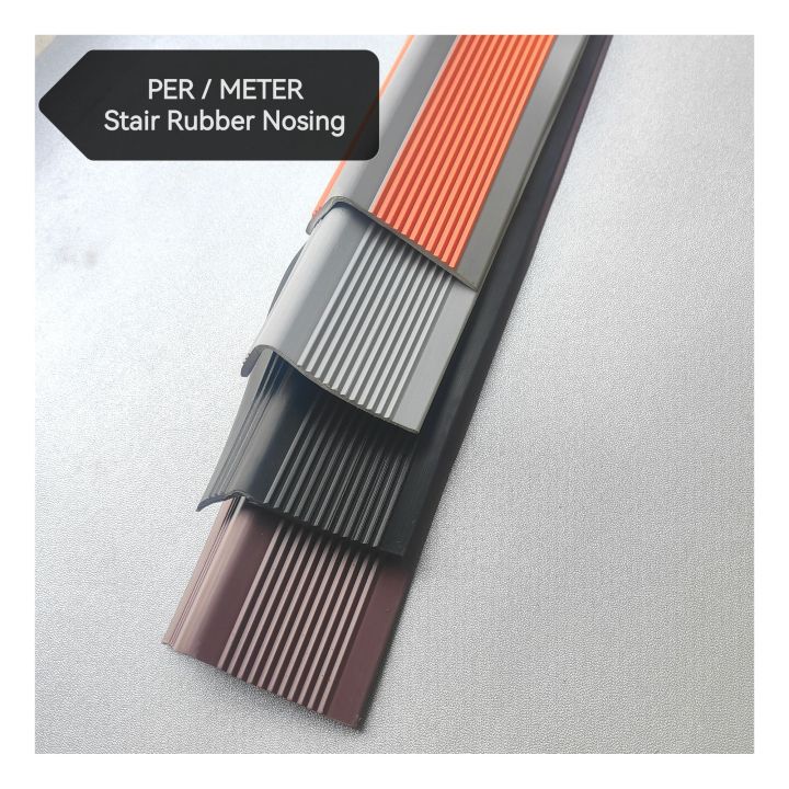 Per/ meter L-type Stair Rubber Nosing 5x2.5x100cm | Lazada PH