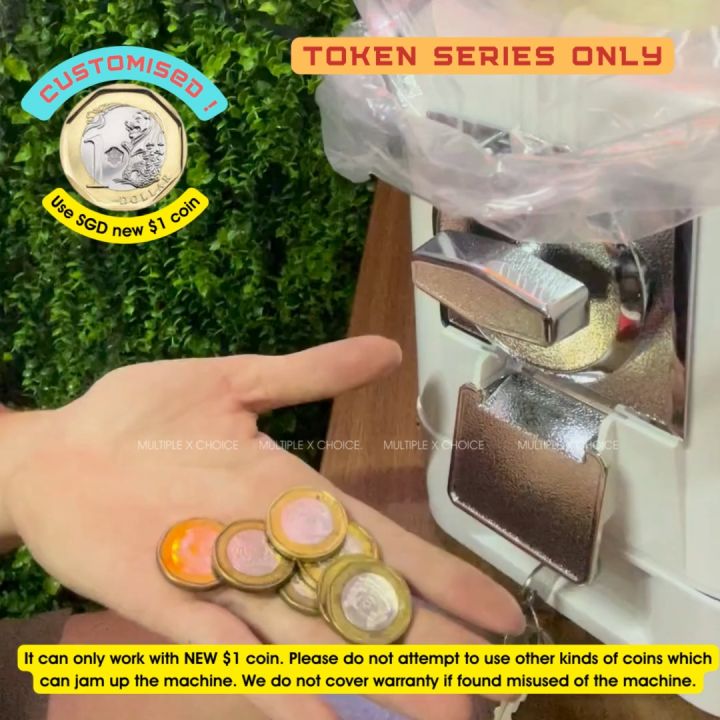 Multi-Purpose Gachapon Vending Token Machine Gum Ball Coffee Tea ...