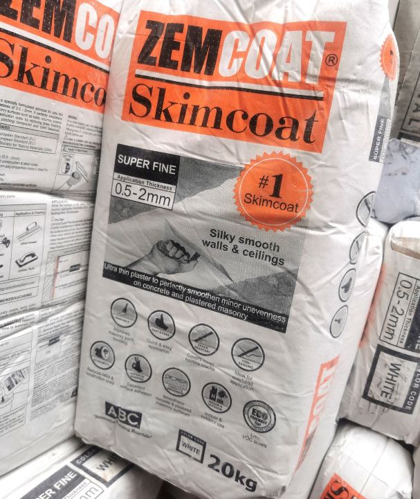 ABC ZEMCOAT Original Skimcoat White Super Finea per / KiLo | Lazada PH