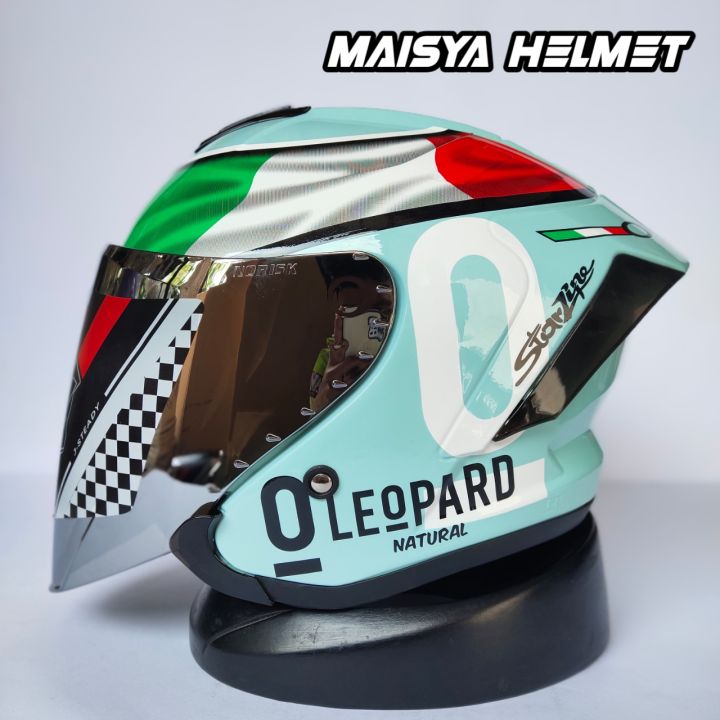 JS ARMOR MOTIF[]LEOPARD[] REDBULL [] STAR ]HELM KEKINIAN | Lazada Indonesia