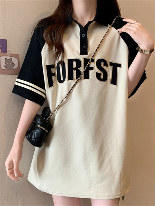 Emperor Rhyme เสื้อโปโลใส่ไหล่แขนสั้นเสื้อยืดผู้หญิงฤดูร้อนสไตล์ใหม่ ...
