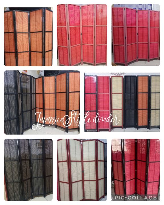 FOLDING 4PANEL WALL DIVIDER/ROOM PARTITION/JAPANESE STYLE DIVIDER ...