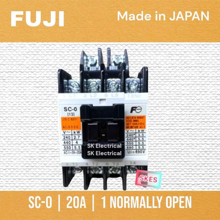 Fuji SC-0 Magnetic Contactor Made in Japan | sc0 | SSK ELECTRIC | Lazada PH