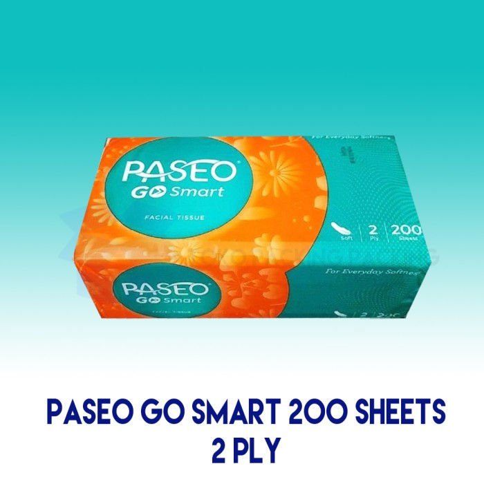 paseo smart go facial tisue 200 sheet / paseo smart go tisue wajah 200 ...